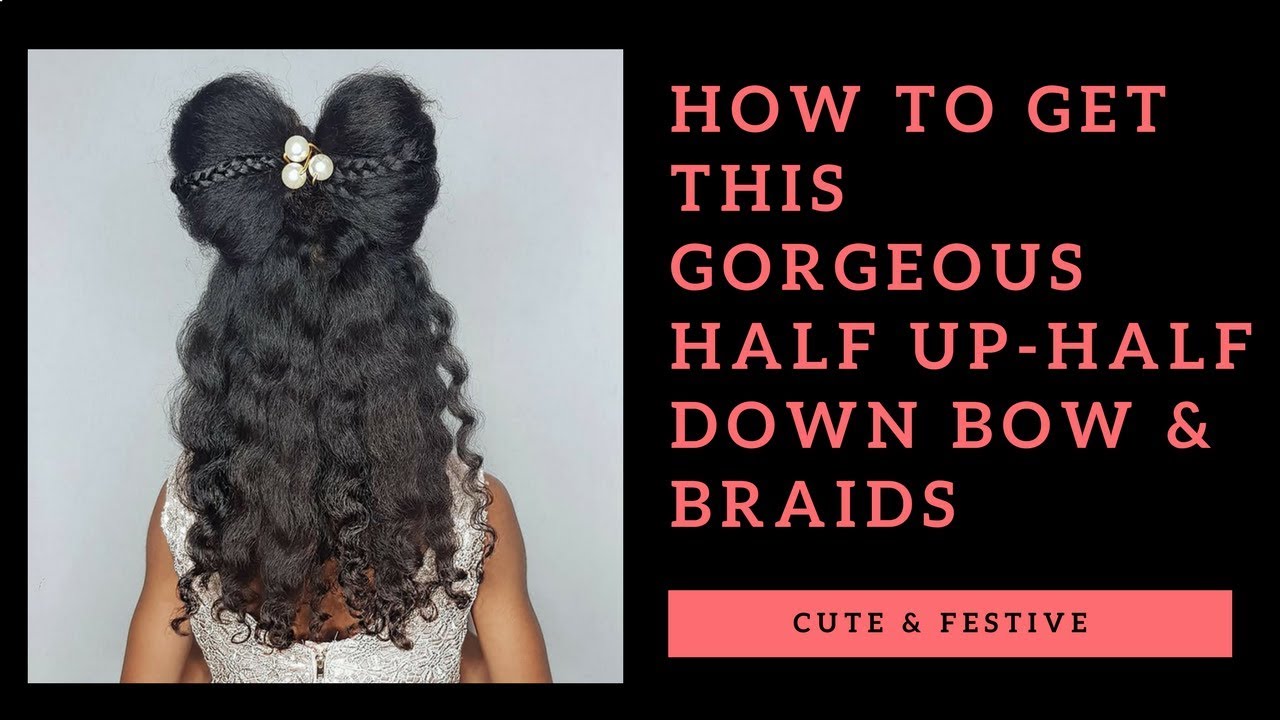 Cute Bow & Braids Hairstyle- For little girls - YouTube