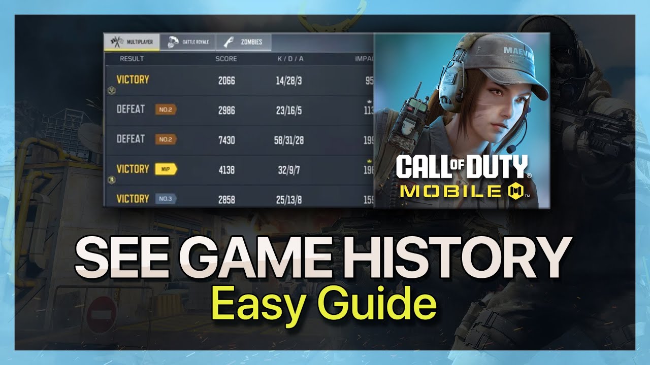 How To See Game History in COD Mobile - Easy Guide - YouTube