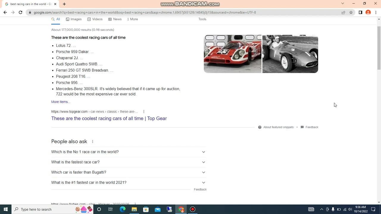Best Racing Cars in the World | Top Racing Cars LIst. - YouTube
