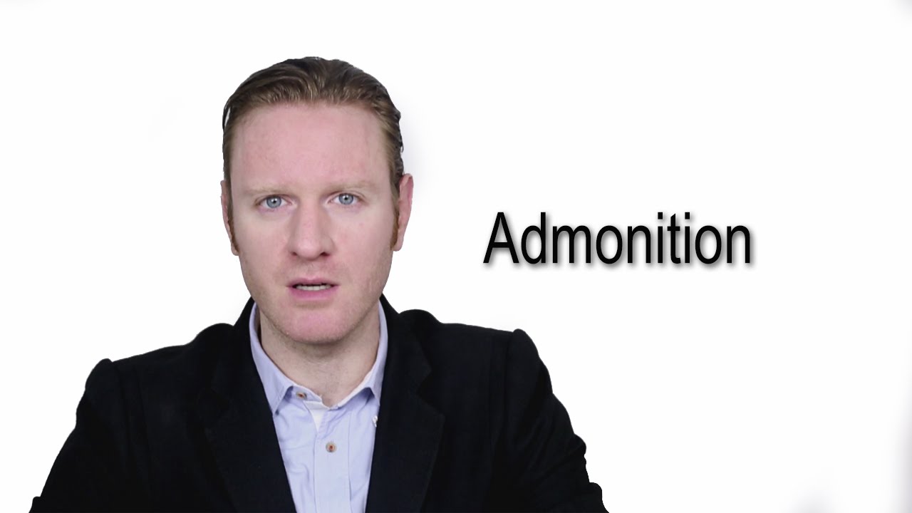 Admonition - Meaning | Pronunciation || Word Wor(l)d - Audio Video ...