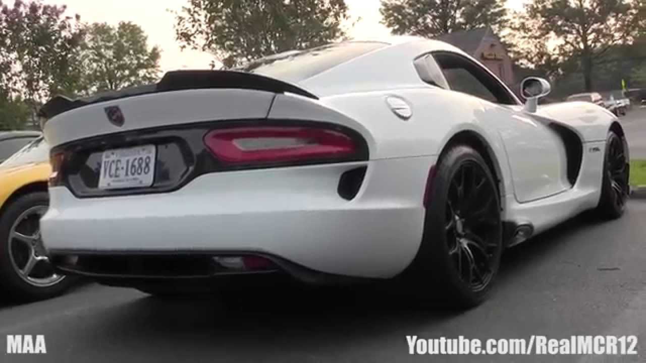 SRT Viper Time Attack - Walkaround - Cars and Coffee - YouTube