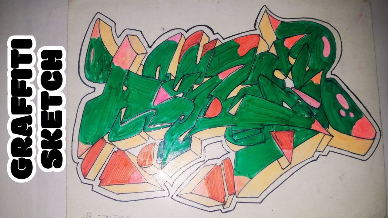 graffiti art for beginners | how to do a graffiti piece - YouTube