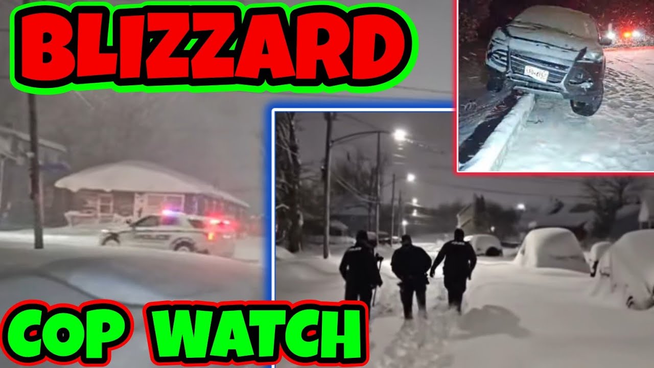 Cop Watching in a ️ Snow BLIZZARD - YouTube