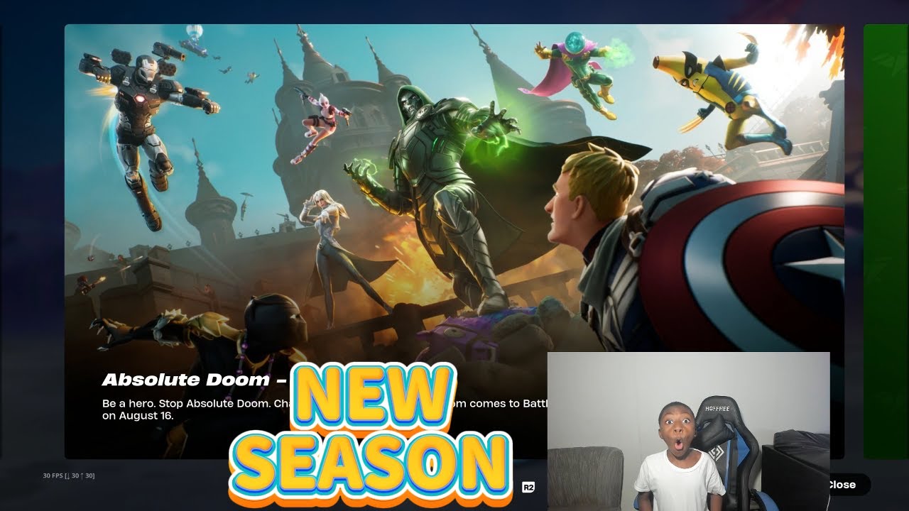 Fortnite SEASON 4 is HERE! (New Marvel Skins and Mythics) absolute Doom ...