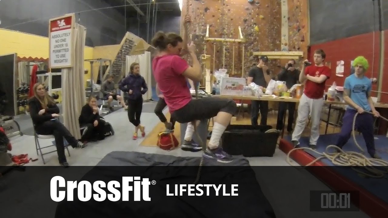 Modified 70-Foot Rope Climb With Michelle Warnky - YouTube
