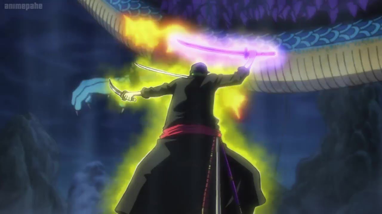Zoro Cuts Kaido with the Enma sword!!!!||One Piece episode 1018 Full HD ...