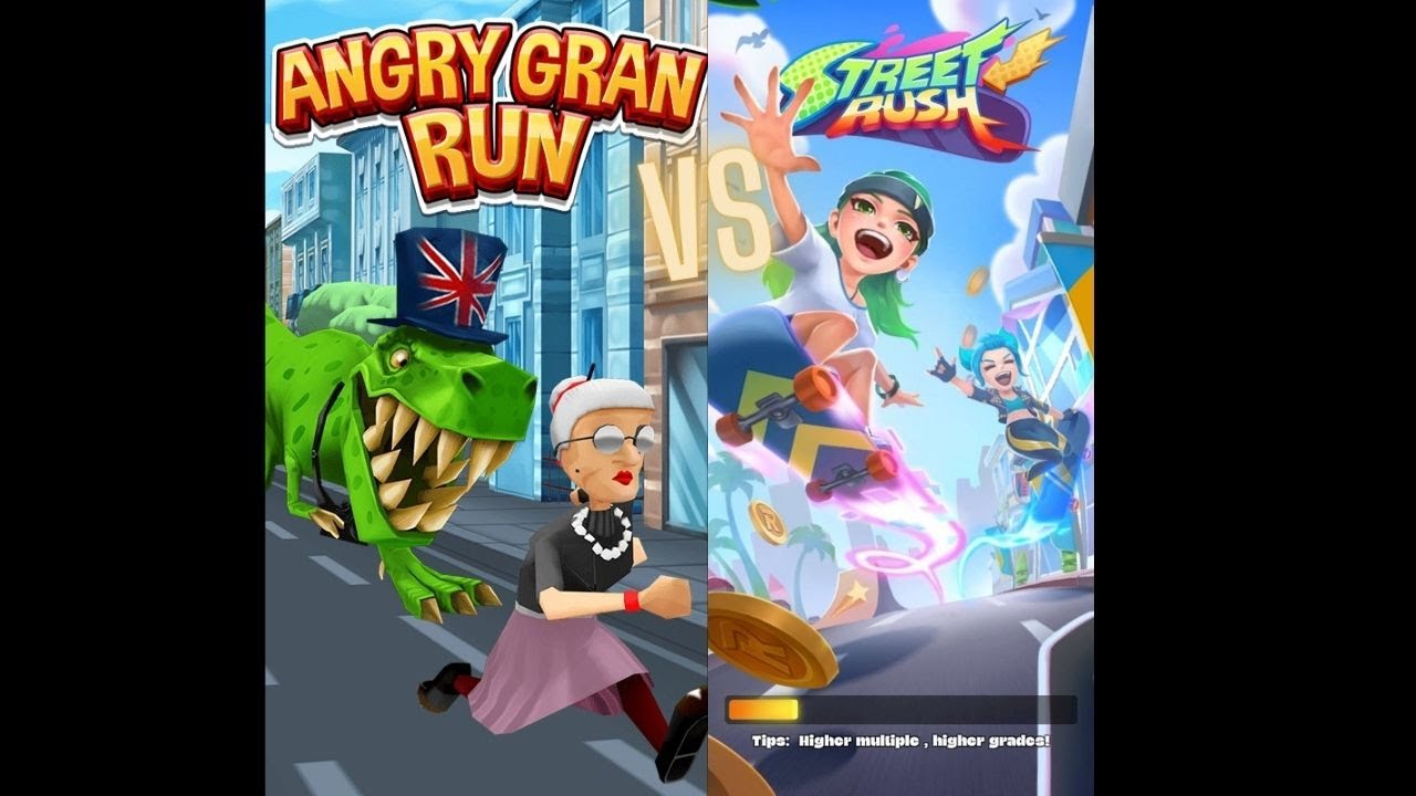 😡Angry Gran Run - Running Game 🆚 🏃‍♀️Street Rush - Running Game. - YouTube