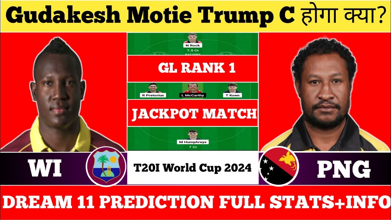 WI vs PNG Dream 11 Prediction | WI vs PNG Dream 11 | WI vs PNG Dream 11 ...