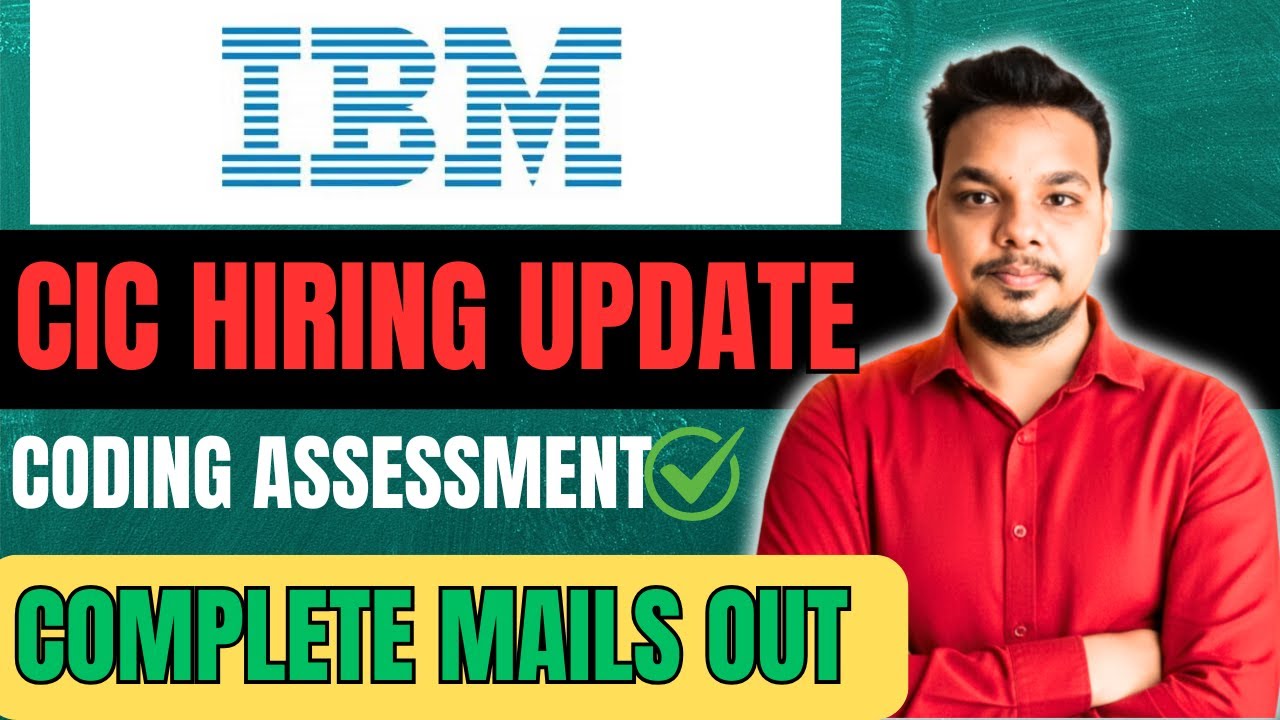 IBM CIC Mass Drive Update | IBM Coding Assessment | Physical Offline ...