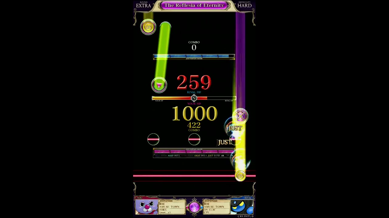 REFLEC BEAT EXTRA STAGE "The Reflesia of Eternity" Cleared - YouTube