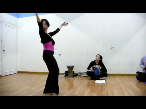 Belly Dance with zills / finger cymbals by doumbek