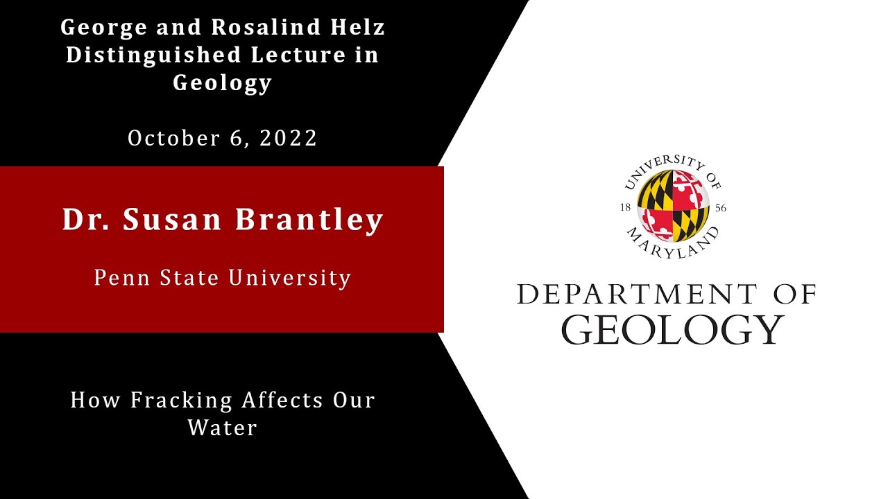 Helz Lecture - Susan Brantley from Pennsylvania State University - 10/6 ...
