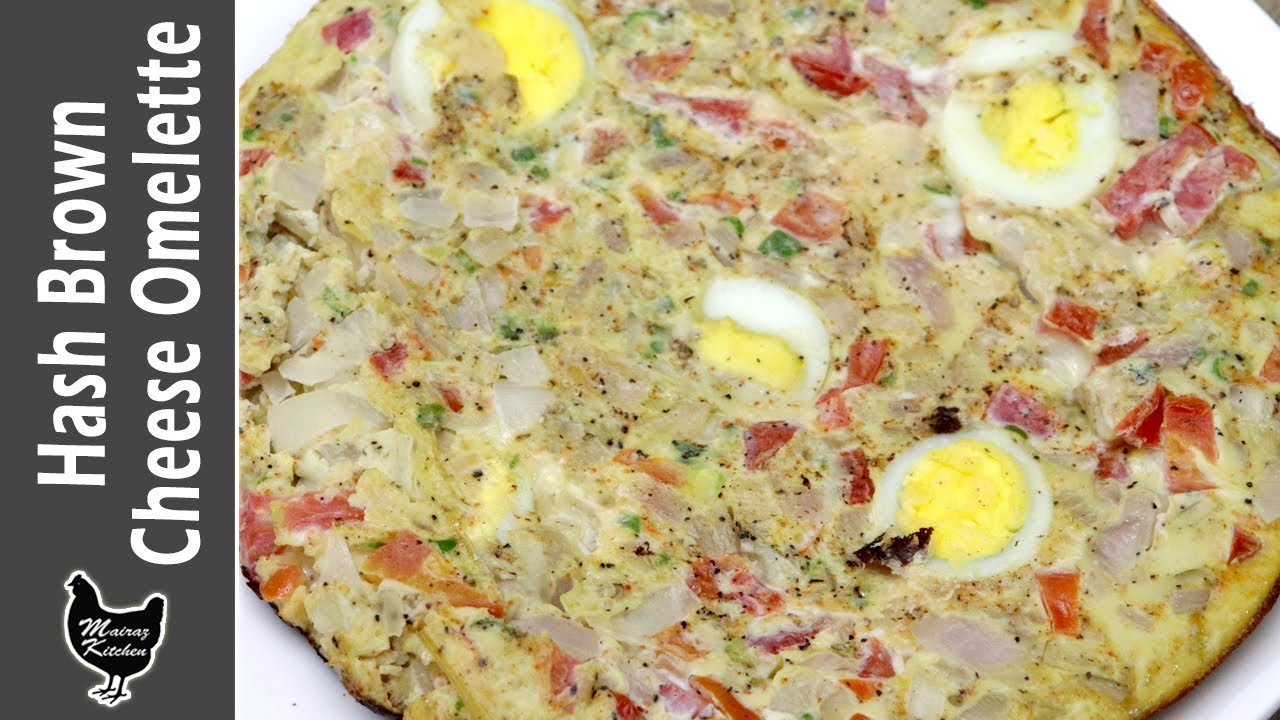 HASH BROWN CHEESE OMELETTE | Breakfast Omelette Recipe | Hash Brown ...