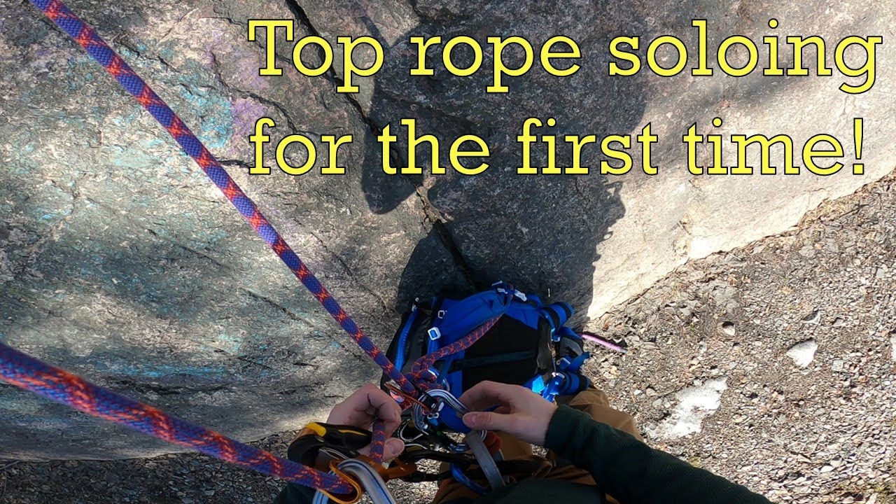 I tried top rope solo for the first time! - YouTube