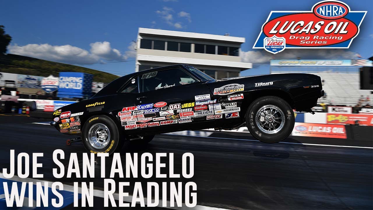 Joe Santangelo wins Stock at Pep Boys NHRA Nationals - YouTube