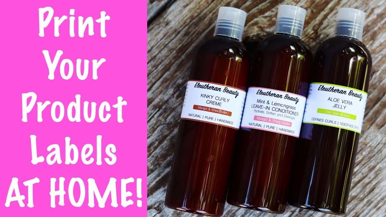 PRINT your product labels AT HOME! Everything you need for ANY SIZE ...