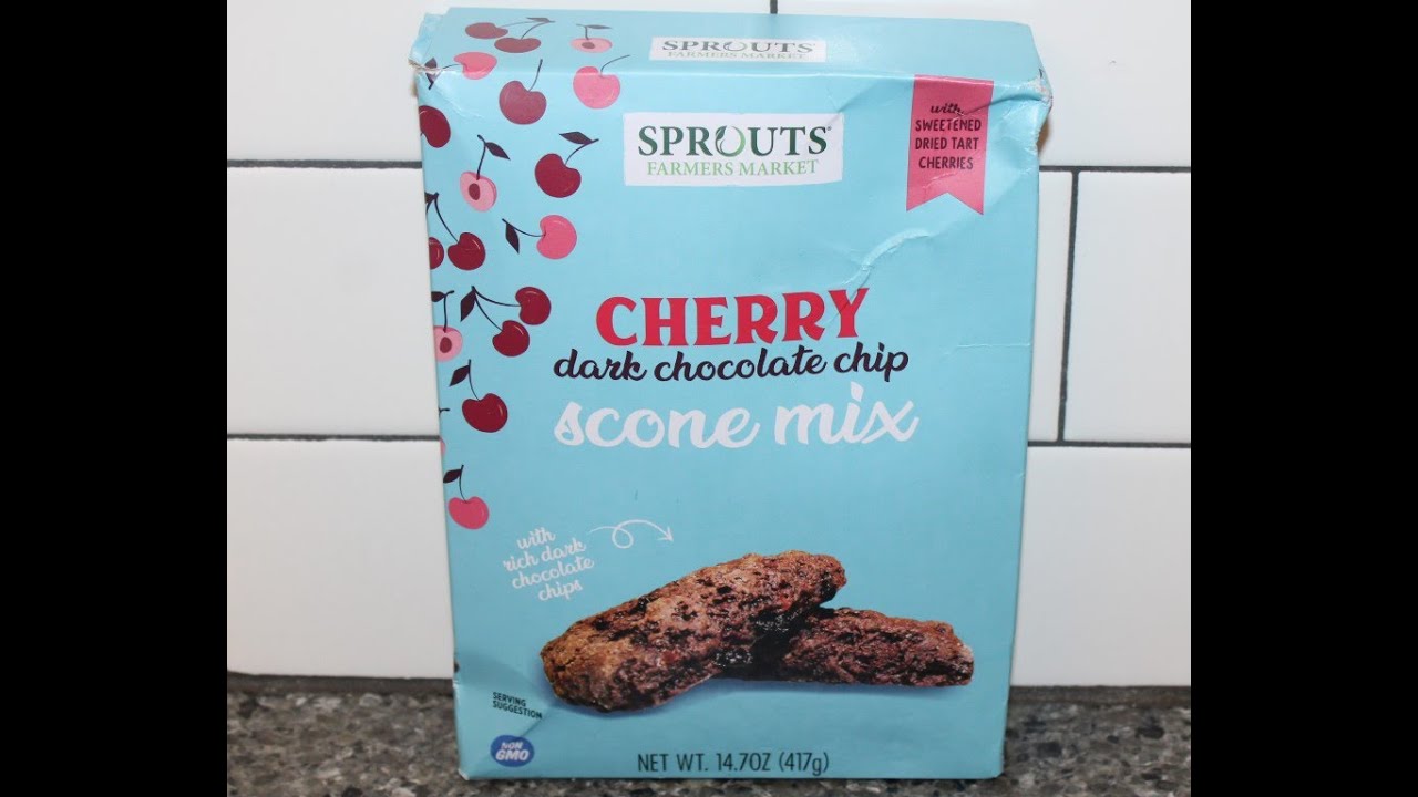 Sprouts Farmers Market Cherry Dark Chocolate Chip Scone Mix Review ...