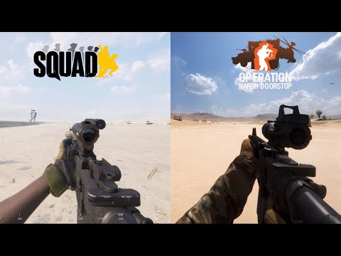 Squad vs Operation Harsh Doorstop - Details, Movement, Guns & Grenades Compared