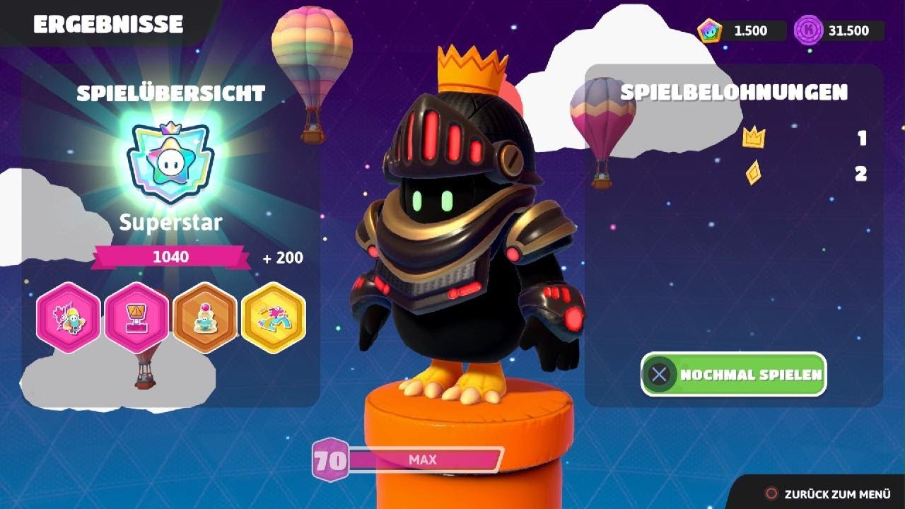Fall Guys reaching 1000 points at superstar - YouTube