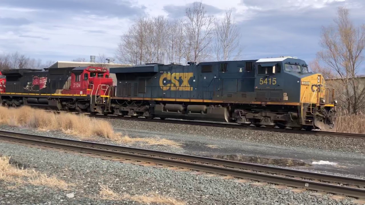 CN Heritage Units on CSX tank train - YouTube