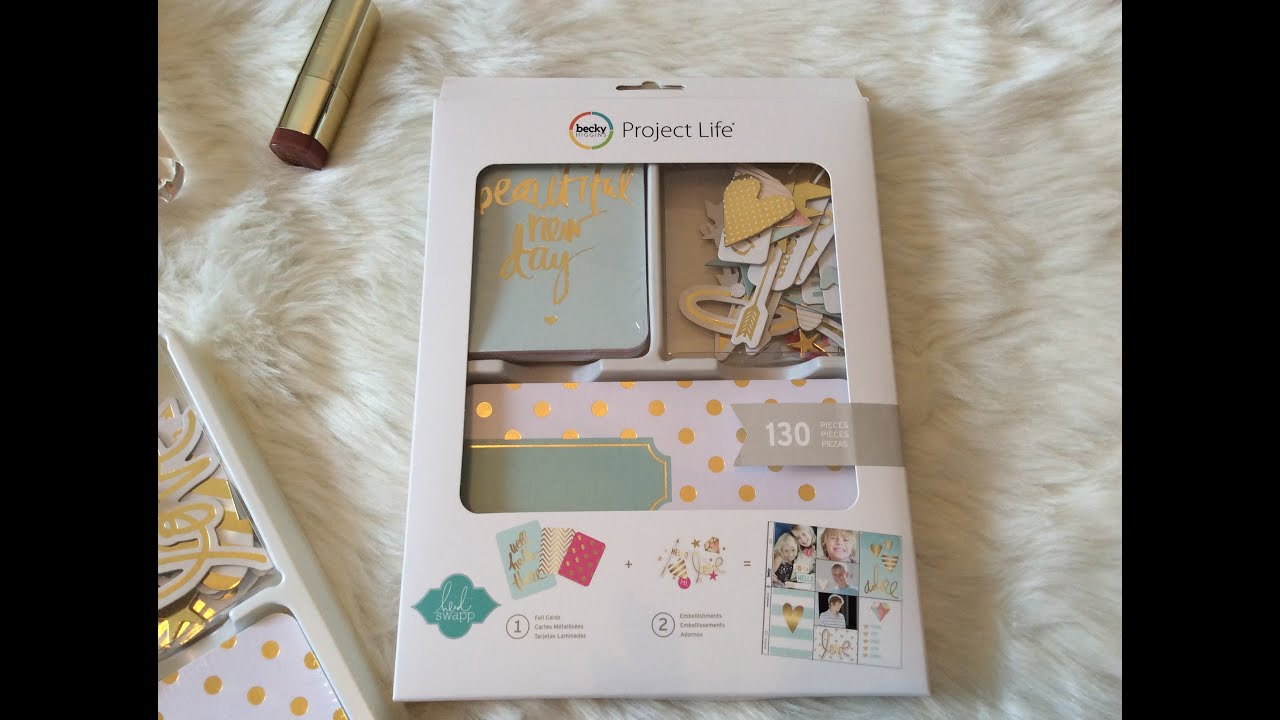Becky Higgins Project Life Cards Heidi Swapp / Giveaway!! - YouTube