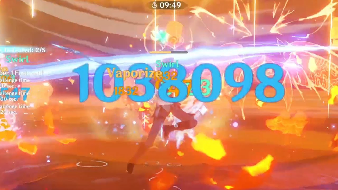 C0 Tartaglia Childe 1M DMG With Thundering Pulse Destroying