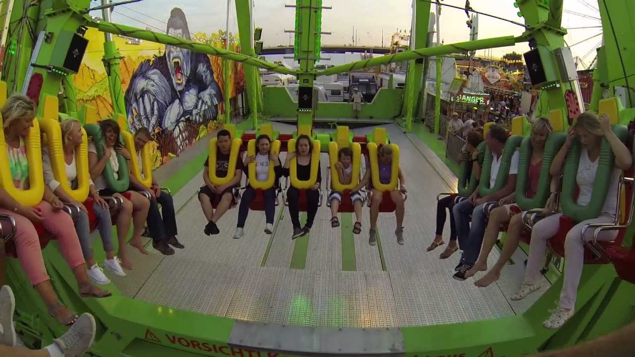 Montu GoPro @ Konga (Rheinkirmes) - YouTube