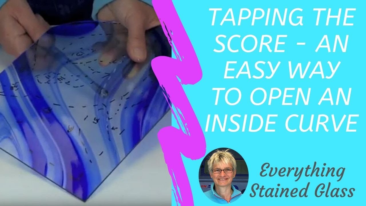 Tapping A Score - An Easy Way to Cut Stained Glass - YouTube