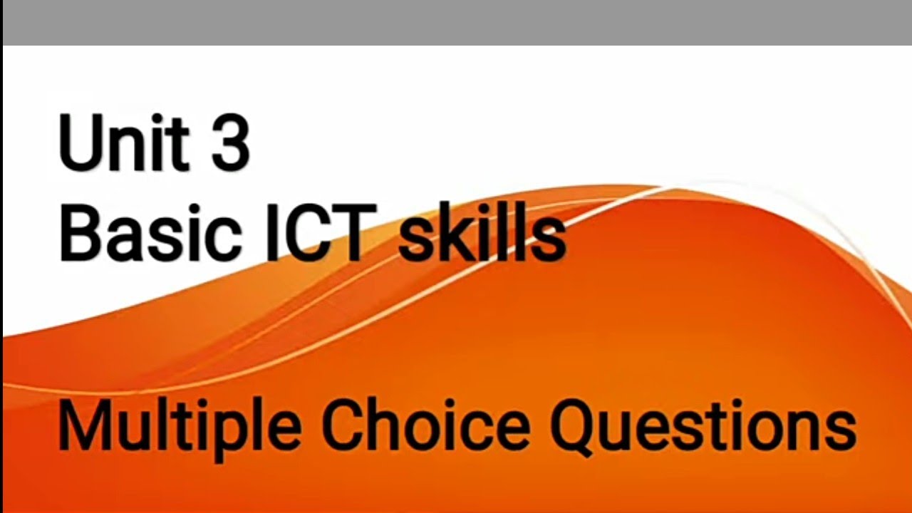 MCQ OF ICT SKILLS PART 1 - YouTube