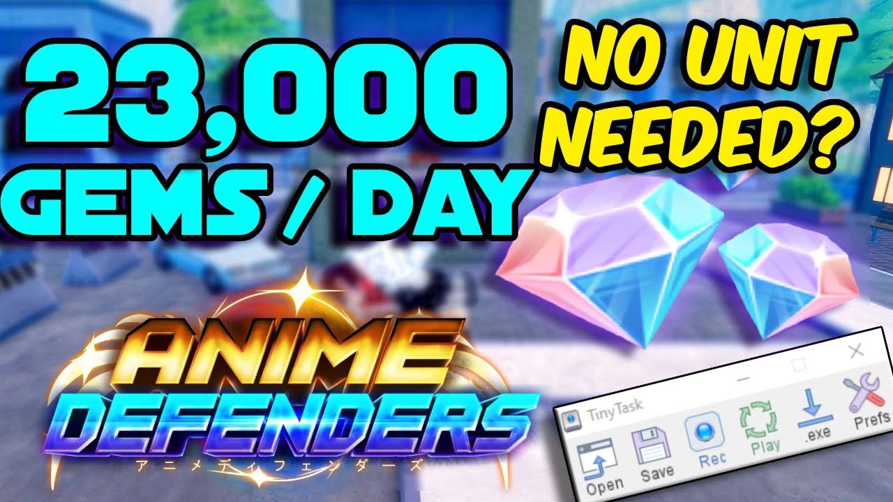 [OUTDATED]HOW TO AFK FARM GEMS W/O USING ANY UNITS IN ANIME DEFENDERS ...