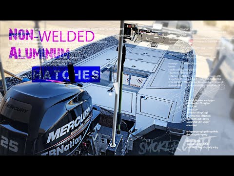 Non-Welded Ultra-lite Aluminum Hatches for DIY Bass Boats. - YouTube
