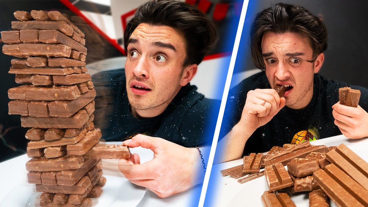 Jenga Food Tower Challenge! - YouTube