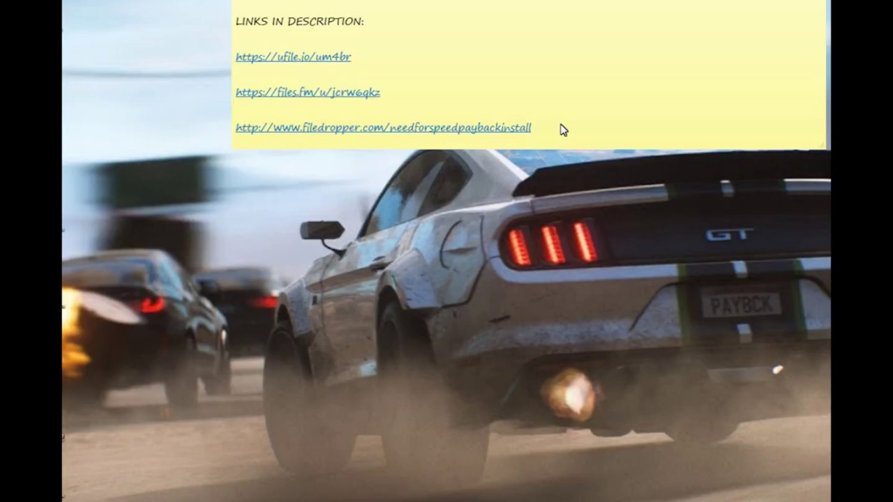 Need For Speed Payback [ installer and crack ] - YouTube