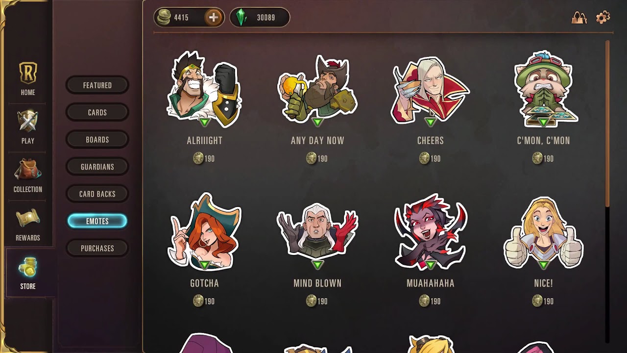 Legends of Runeterra - All Emotes - YouTube