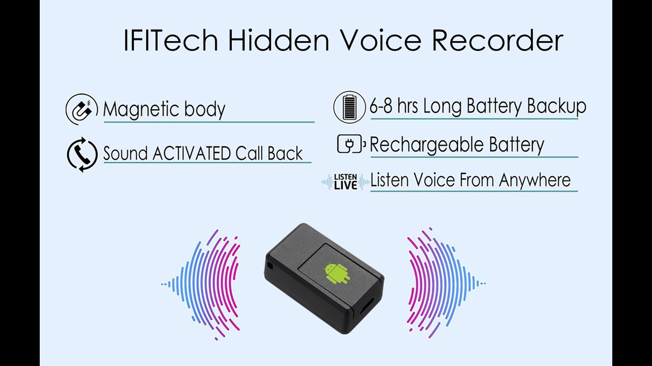 IFITech Hidden Voice Recorder | Audio Bug| GSM Bug | हिडन वॉयस रिकॉर्डर ...