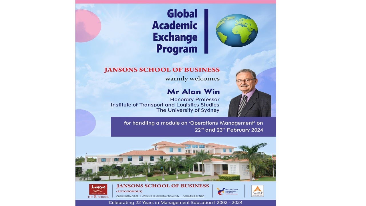 Global Academic Exchange Program @ JSB - YouTube
