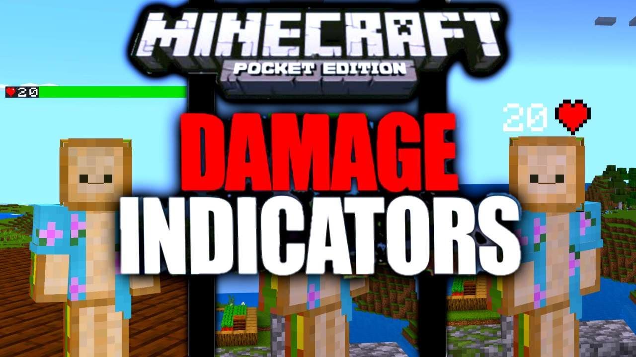 DAMAGE INDICATORS ADDON para MINECRAFT PE 1.21 | Best Addon For ...