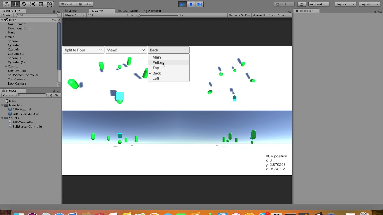 AUV Simulator in Unity - YouTube