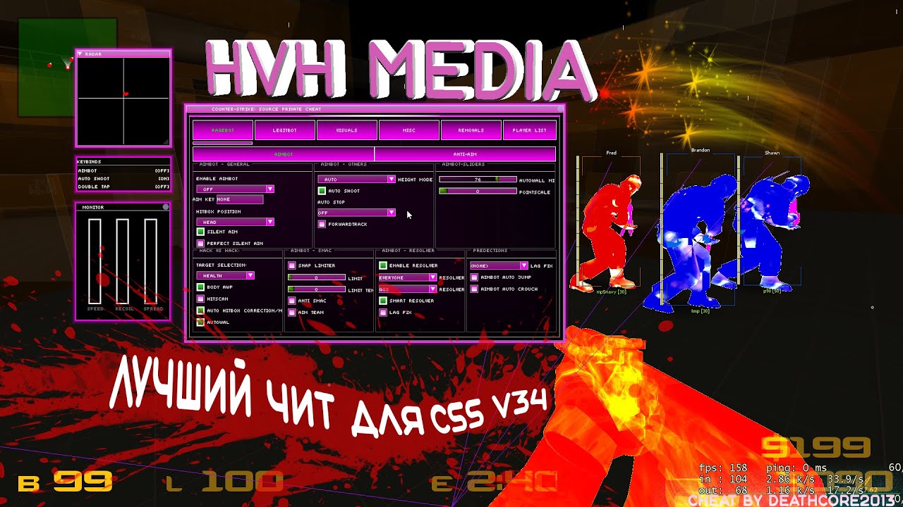 Играю в Counter Strike: Source v34 на HvH сервере против читеров - YouTube