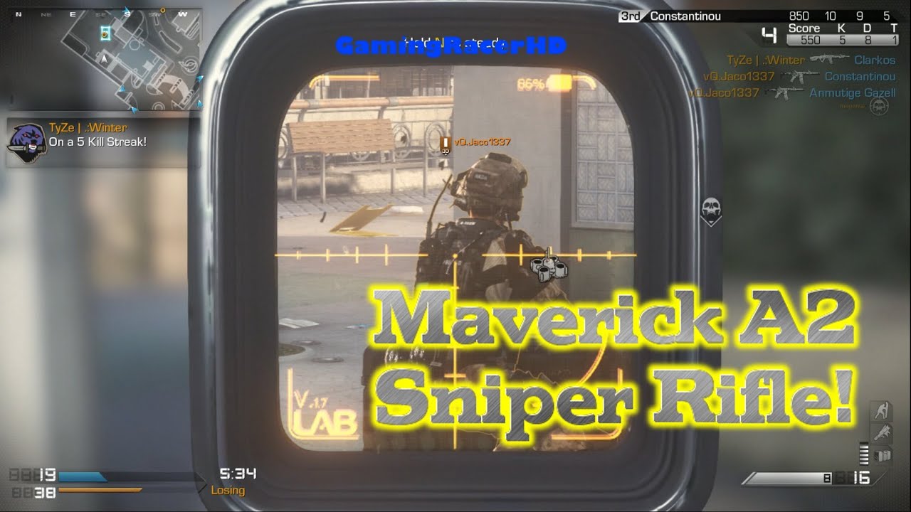 Call of Duty: Ghosts - Onslaught DLC - MAVERICK A2 Sniper Rifle! (1080p ...