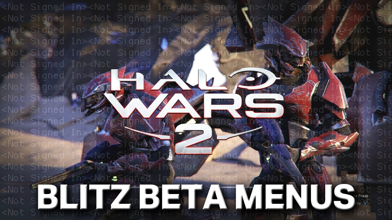 Halo Wars 2 Blitz Beta Menus - YouTube