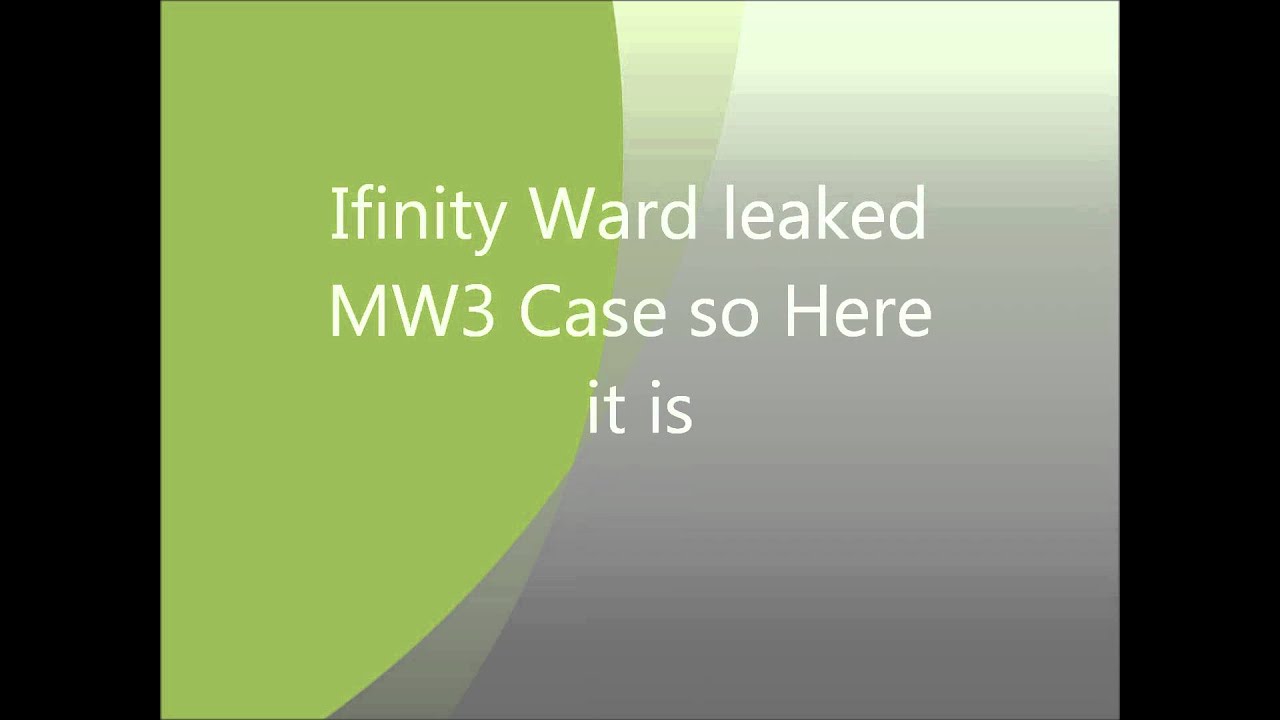 MW3 Case Released - YouTube