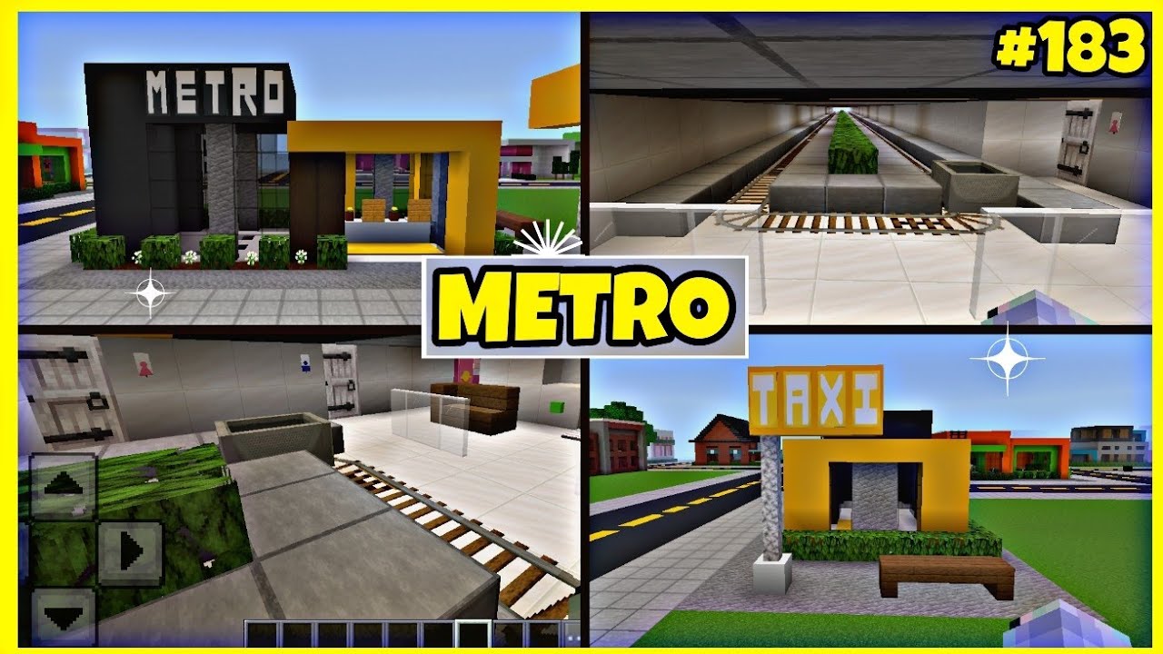 Como construir um metro no Minecraft!! Construindo uma cidade no ...
