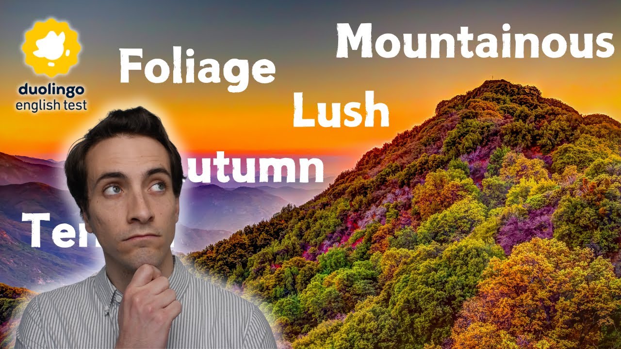 Duolingo English Test - 20 Advanced Vocab to Describe Nature - YouTube