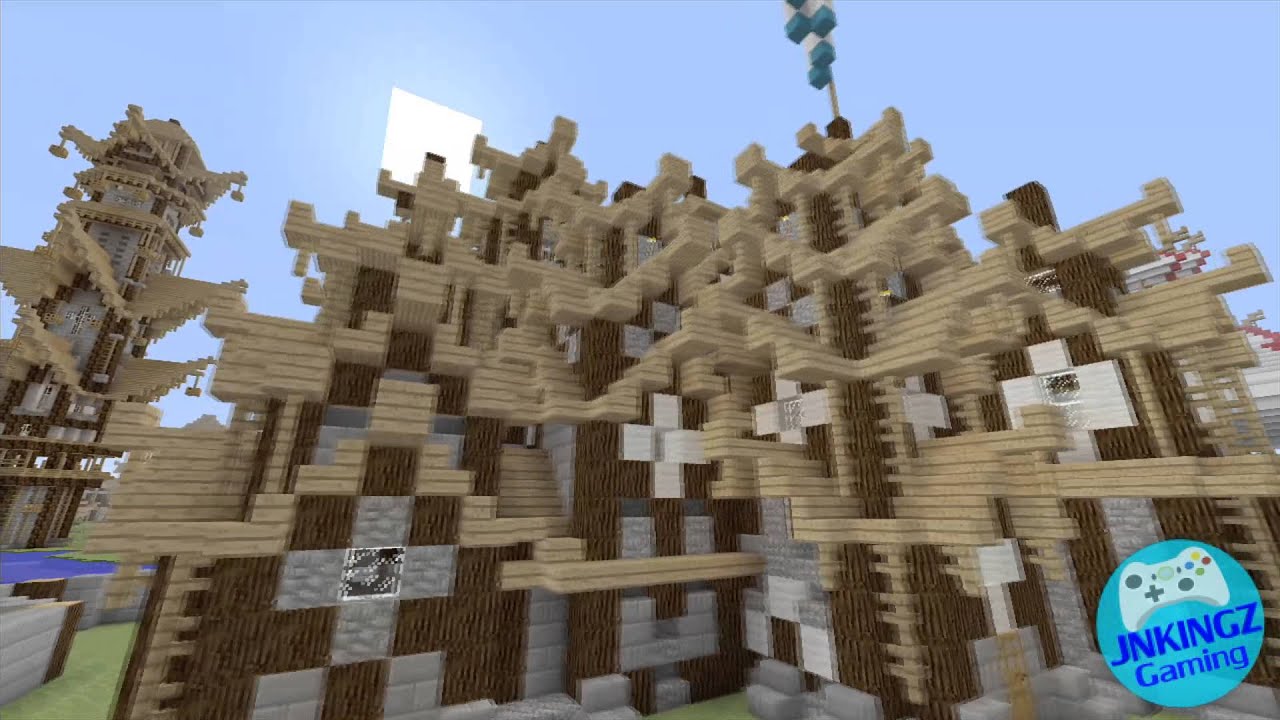 Minecraft Xbox 360 Large Medieval City "Promenade" - YouTube