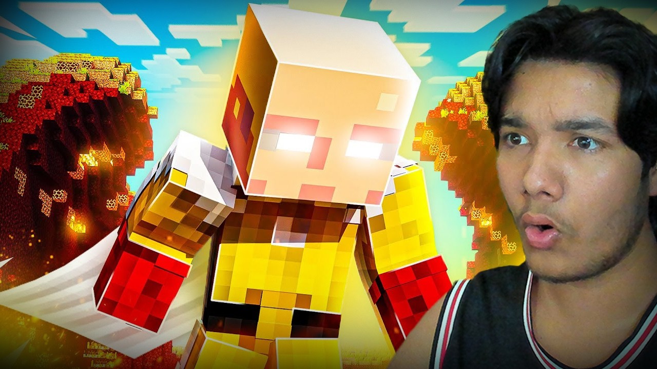 destroying everything in minecraft with one punch - YouTube