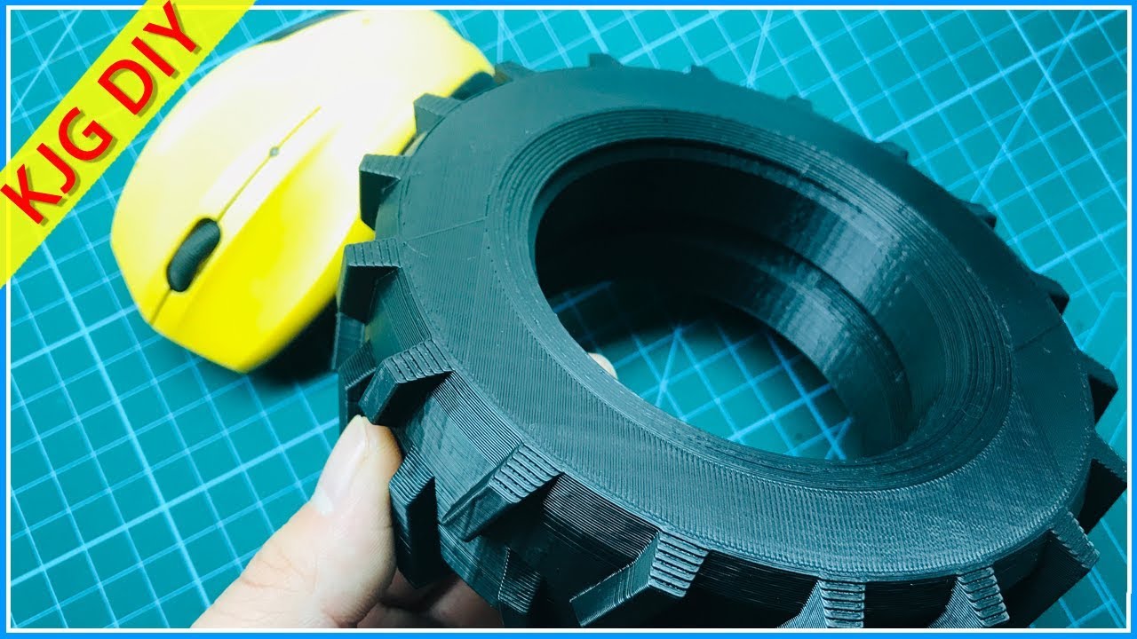 3D printing tractor tire - YouTube