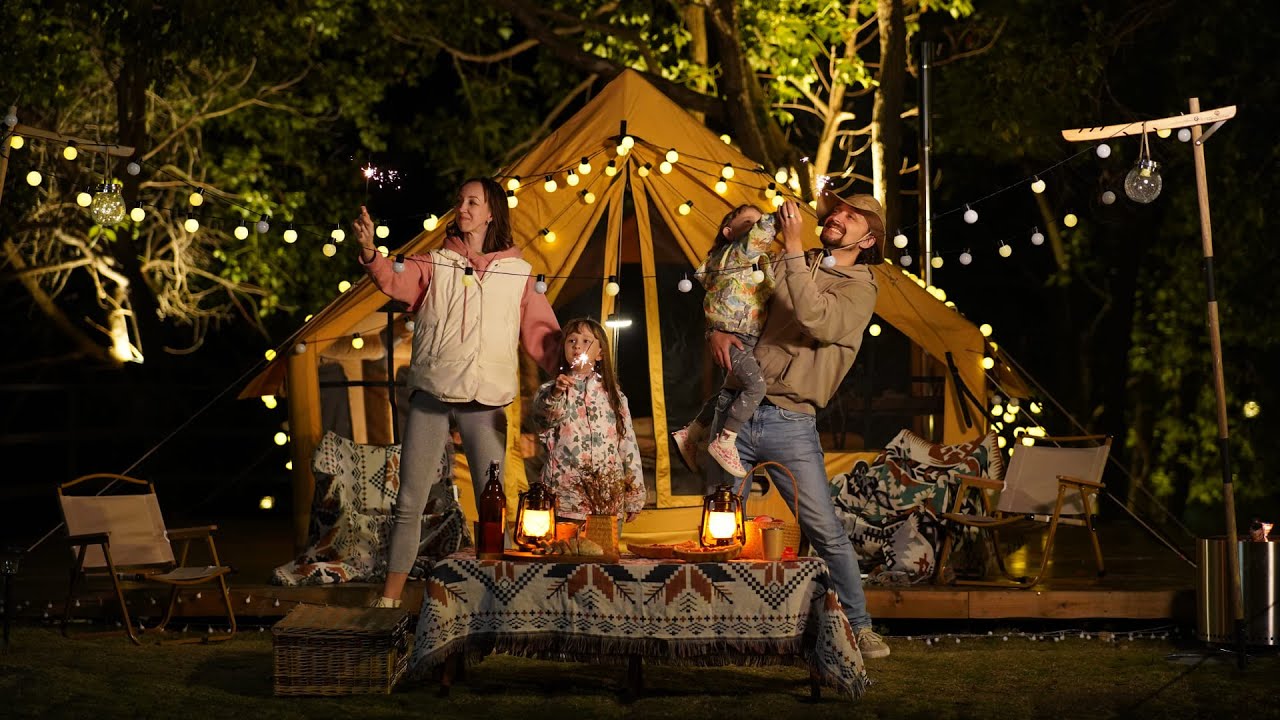 Premium Inflatable Tent (glamping tent) with Stove Jack "Panda air ...