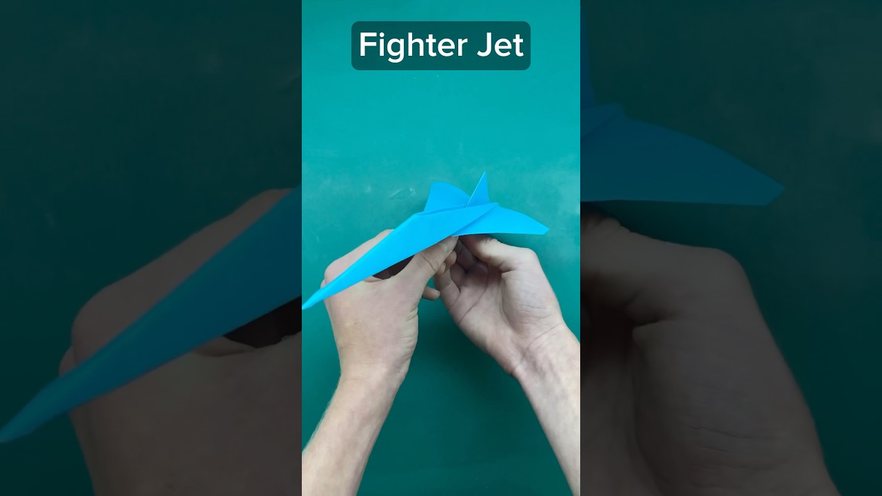 How to Make a Simple Fighter Jet Paper Airplane - YouTube