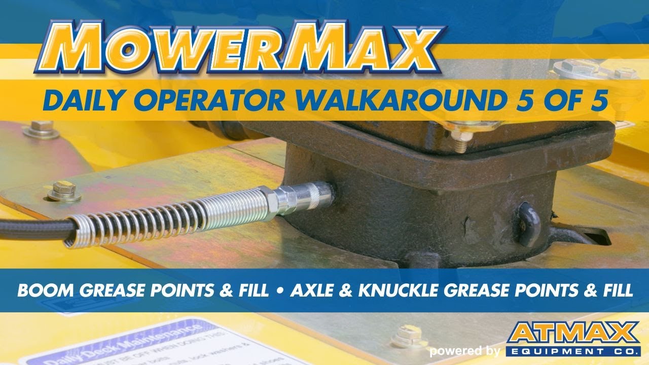 MowerMax daily operator walkaround 5 - YouTube